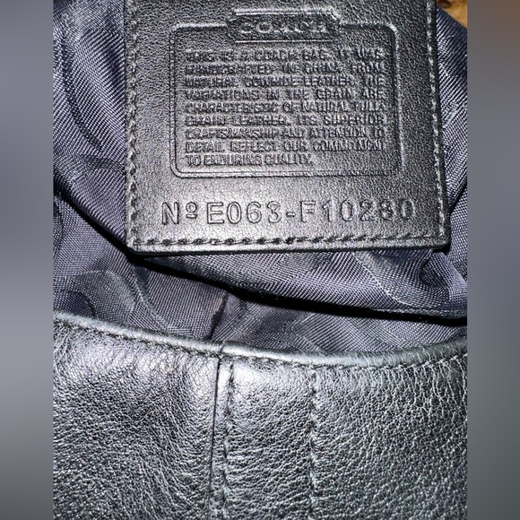 Coach | Bags | Coach Hamilton Black Leather Hobo Shoulder Bag F280 ...